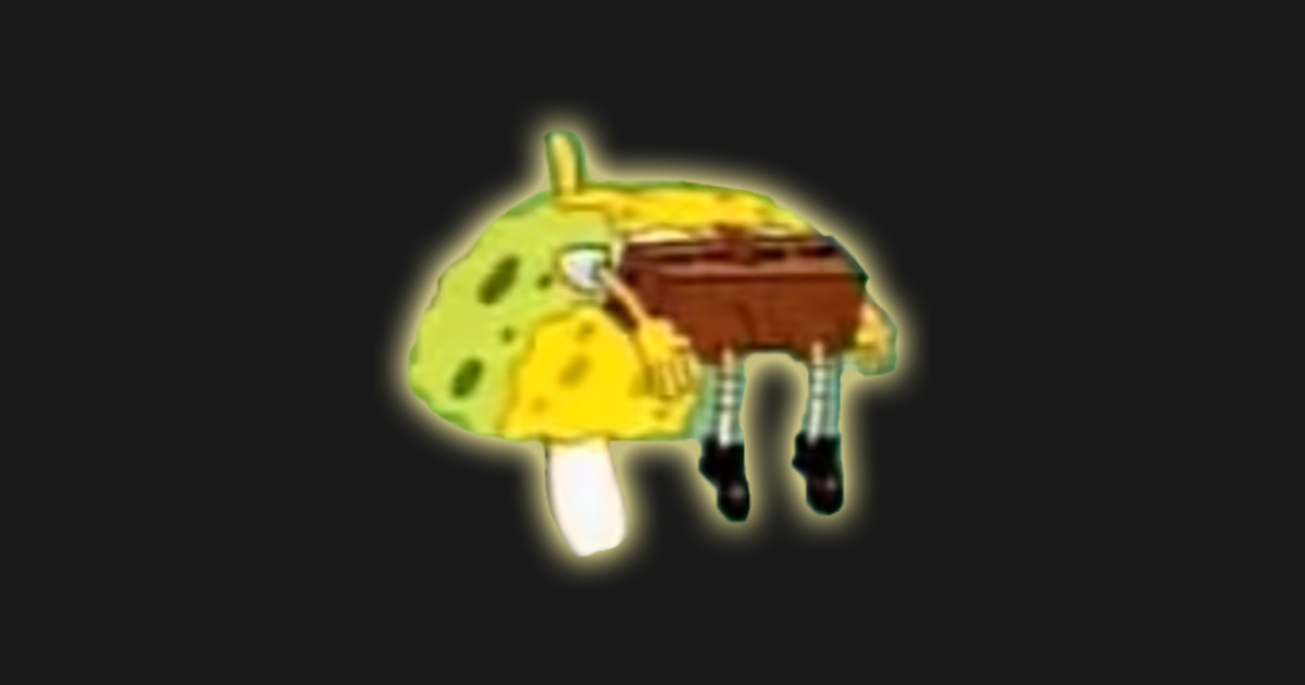 Spongebob Floating and Glowing Meme - Meme - T-Shirt | TeePublic