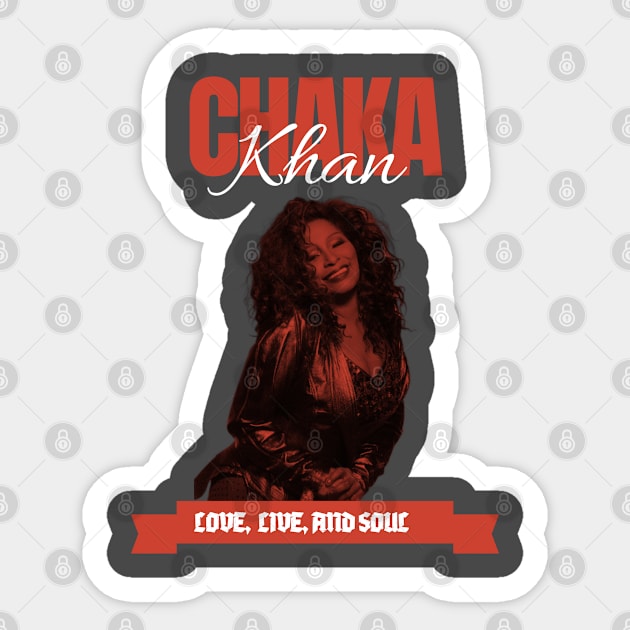 Chaka Khan / Retro Style - Chaka Khan - Sticker | TeePublic
