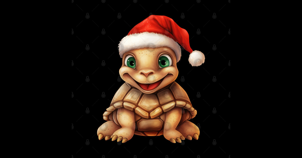 Santa Turtle - Santa Claus - Sticker | TeePublic