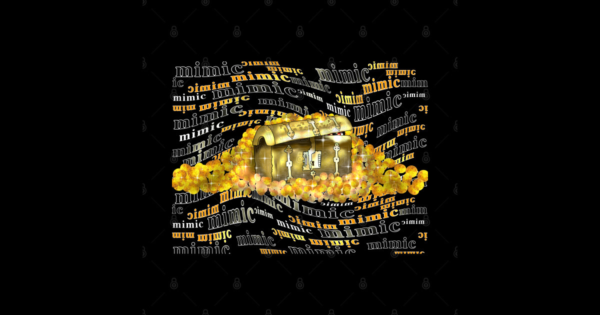 gold dnd mimic chest with gold coins - Dnd - Hat | TeePublic