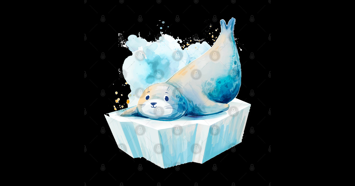 Seel Cute Watercolor - Seel Cute Watercolor - Posters and Art Prints ...