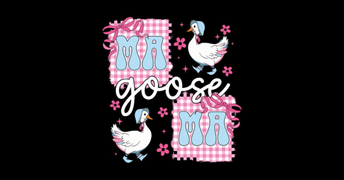 Floral Silly Goose Boho Mama Goose Mother's Day Womens - Mama Goose ...