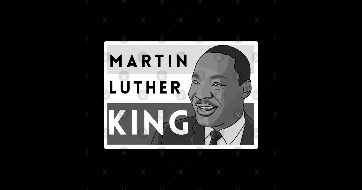 Martin Luther King Jr. in Black & White - Martin Luther King - Magnet ...