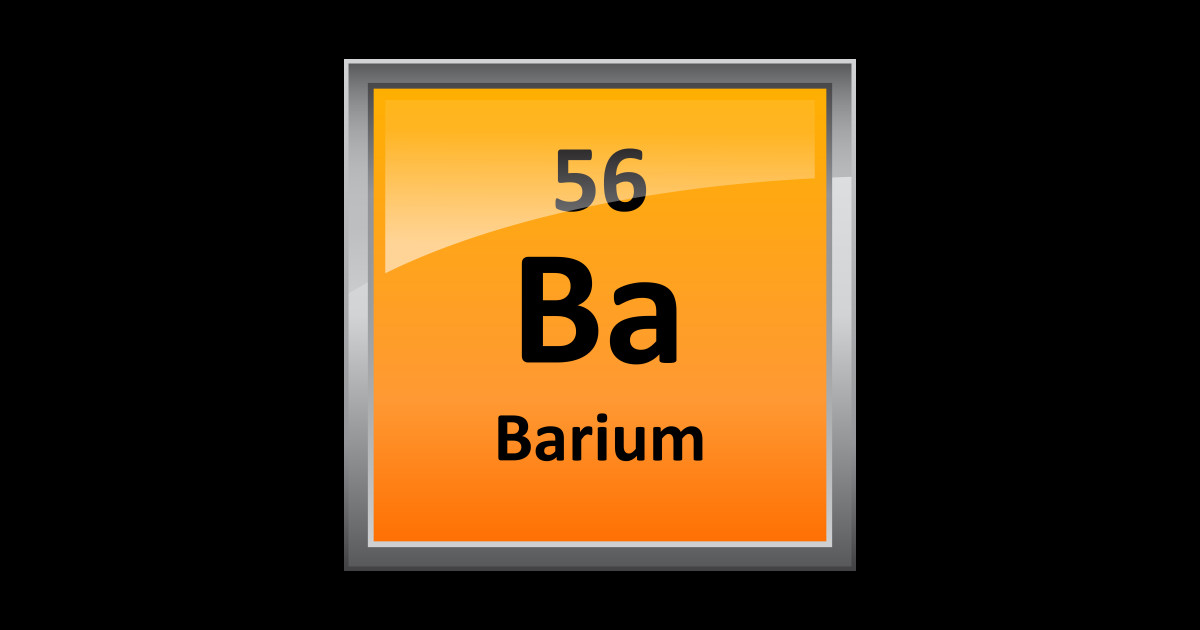 Barium Periodic Table Element Symbol - Barium - Sticker | TeePublic