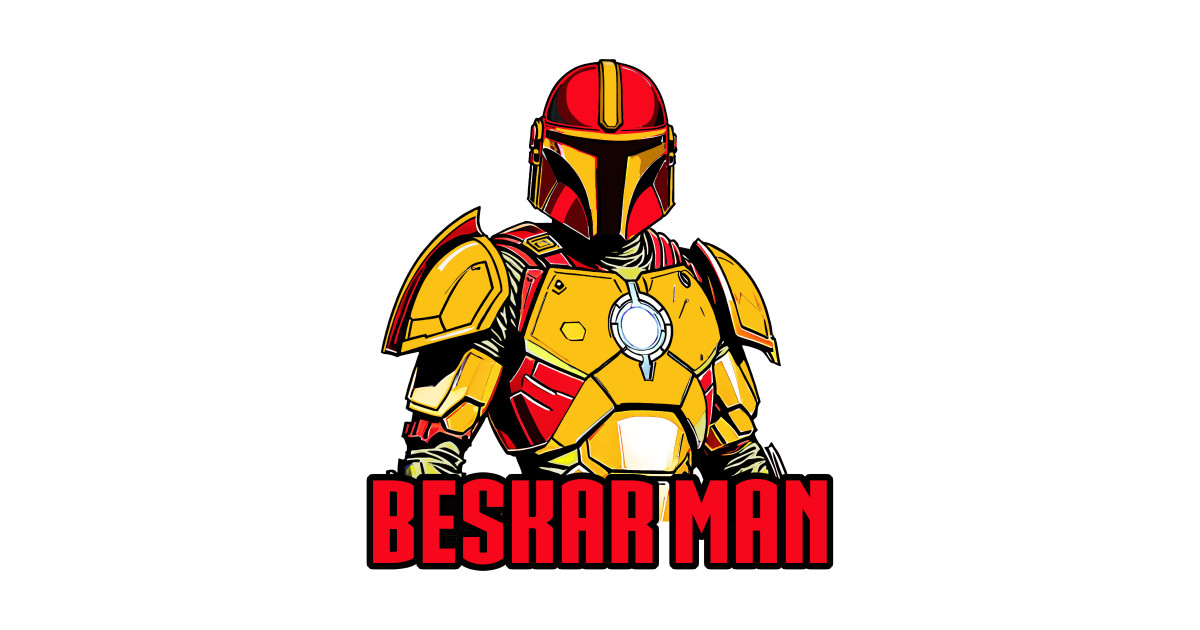 Beskar Man - Mandolorian Ironman - T-Shirt | TeePublic