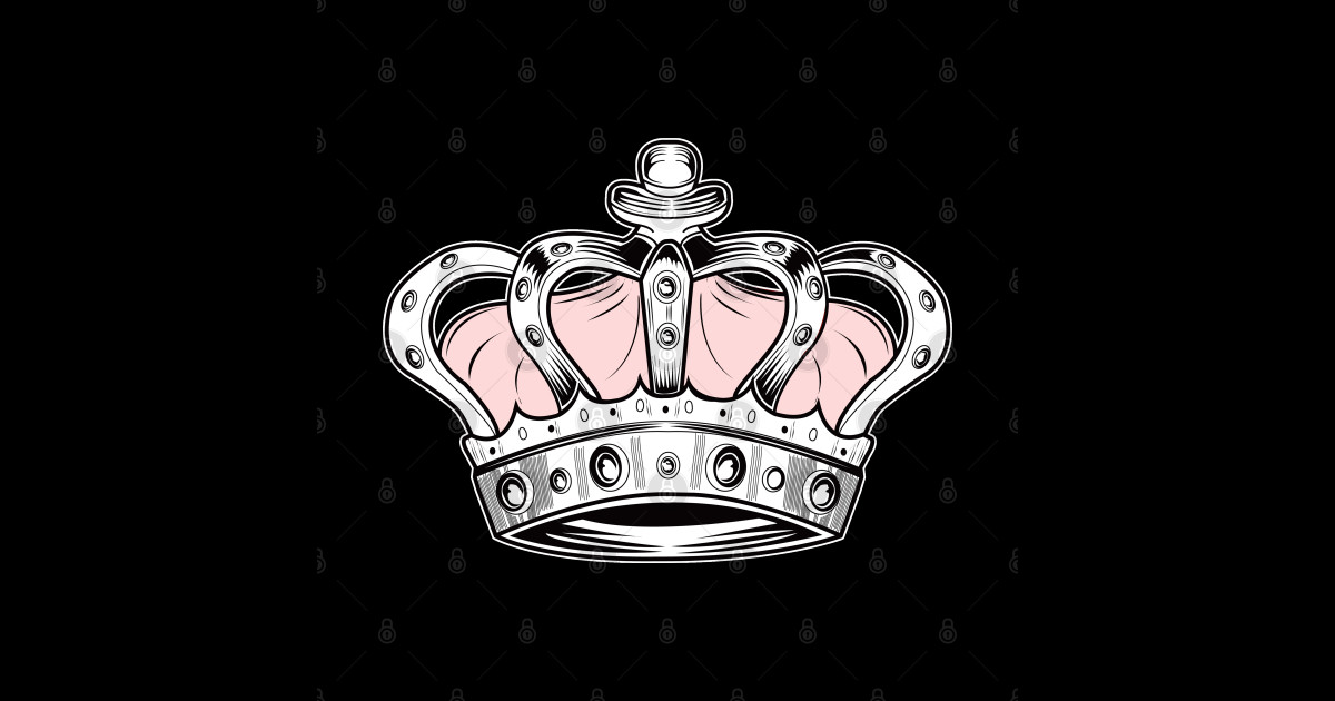 Crown - Pink - Crown - Sticker | TeePublic
