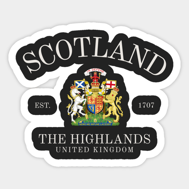 Scotland Coat of Arms - Scotland - Sticker | TeePublic
