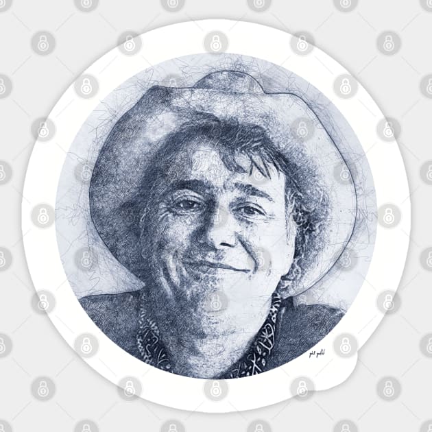 Jerry Jeff RIP! - Jerry Jeff Walker - Sticker | TeePublic