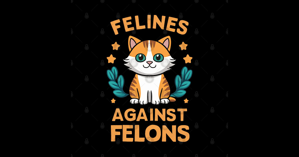 FELINES AGAINST FELONS - 2024 KAMALA HARRIS - Felines Against Felons ...