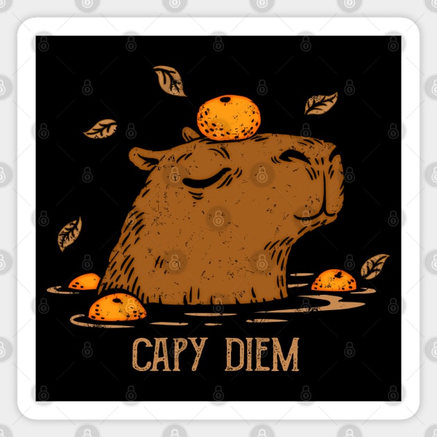 Capybara Bath - Capybara - Sticker | TeePublic