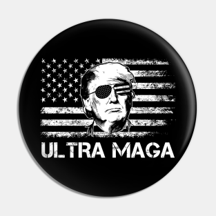 Ultra Maga Eagle Usa Flag Pins and Buttons for Sale | TeePublic