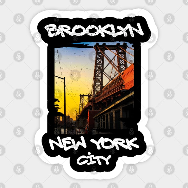 Brooklyn New York City - Brooklyn New York City - Sticker | TeePublic