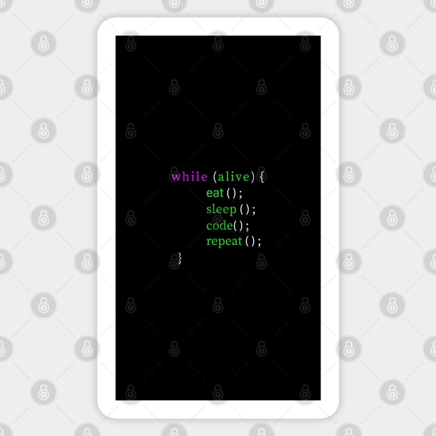 Coding Cards - Programming - Sticker | TeePublic