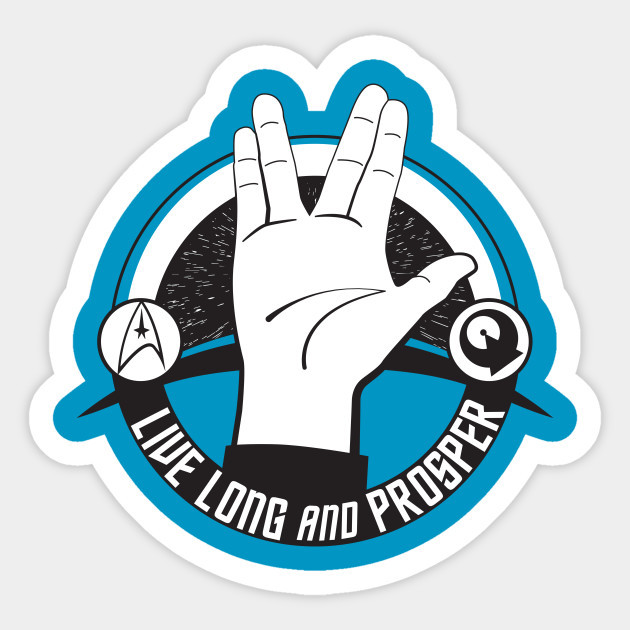 LLAP Live Long and Prosper Star Trek Vulcan Salute - Star Trek ...