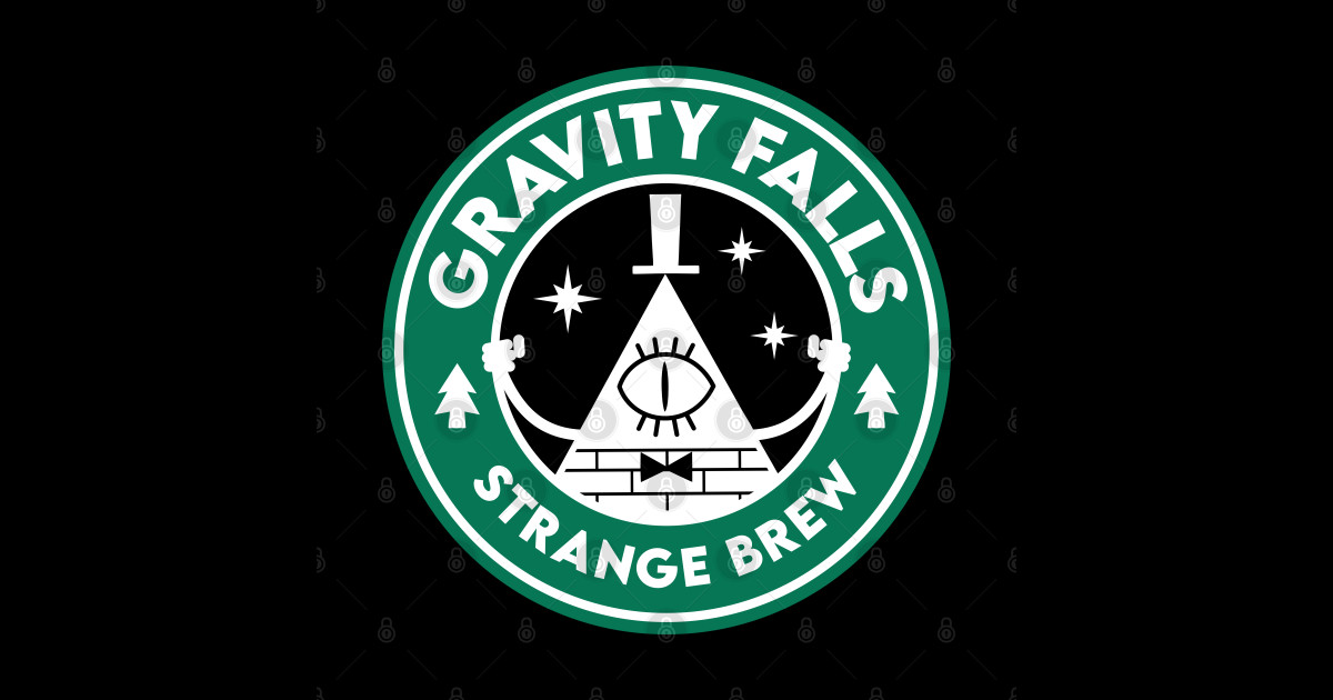 Gravity Falls Strange Brew Starbucks Spoof - Gravity Falls - Sticker ...