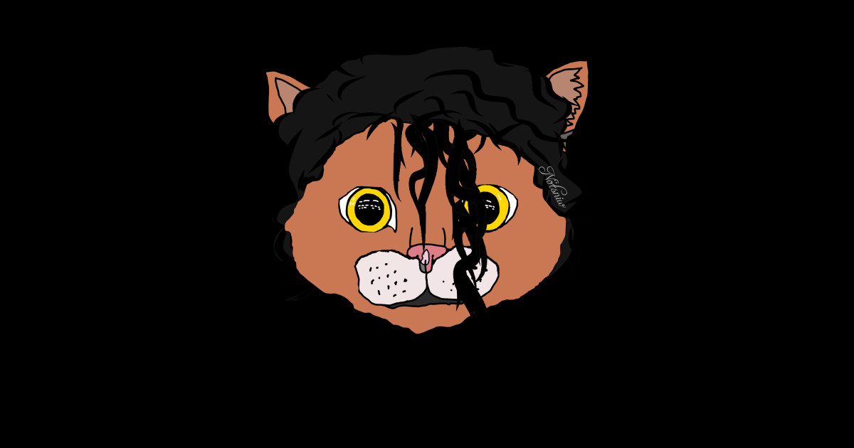 MJ Cat Head - Jackson - Sticker | TeePublic