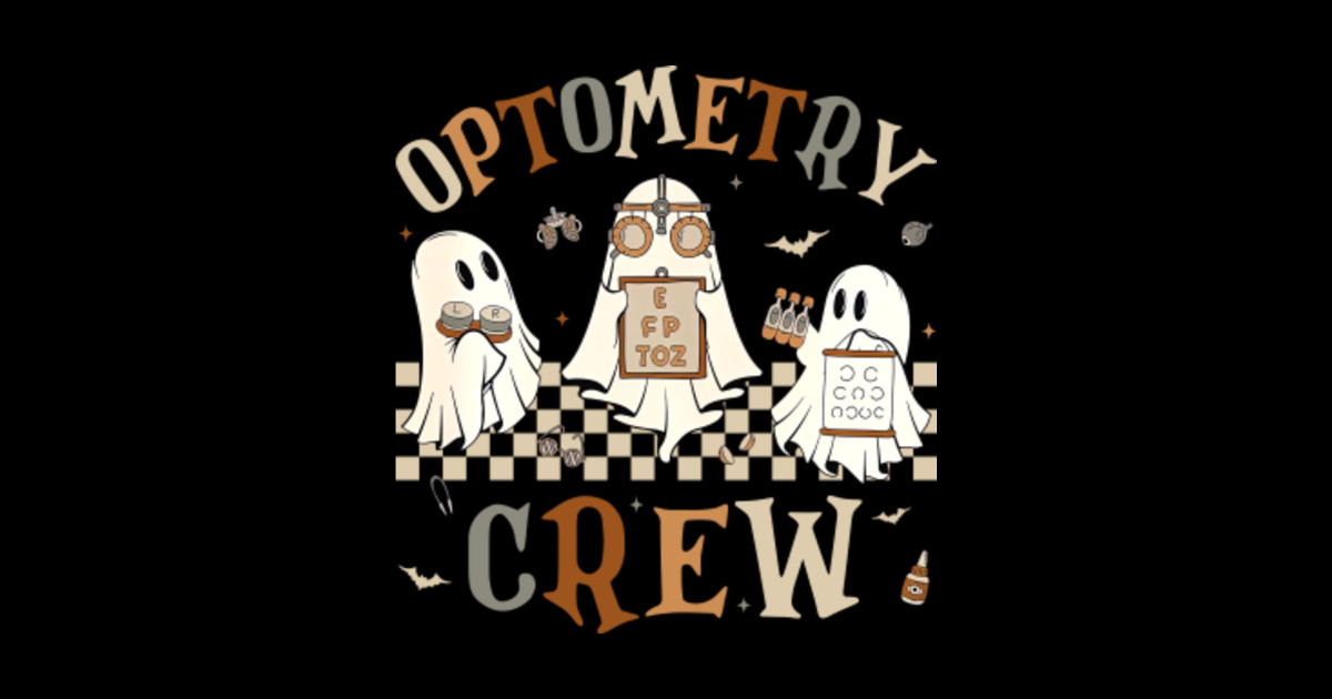 Cute Ghost Optometry Crew Eye Doctor Halloween Sight Squad - Cute Ghost ...