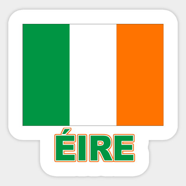 The Pride of Ireland (Eire) - Irish Flag Design in Gaelic - Irish ...