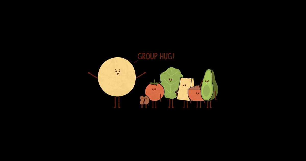Group Hug - Burrito - Sticker | TeePublic
