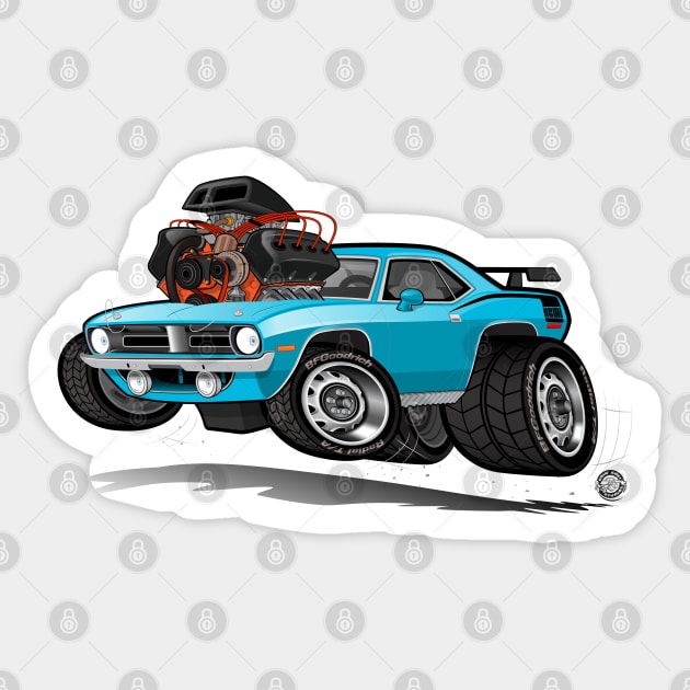 70 Hemi Cuda Engine - 70 Hemi Cuda Engine - Sticker | TeePublic