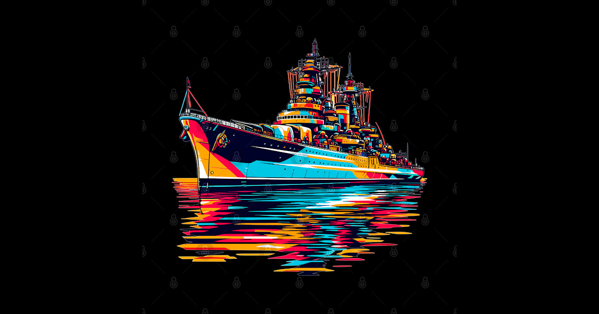 Cruiser warship - Warship - Sticker | TeePublic