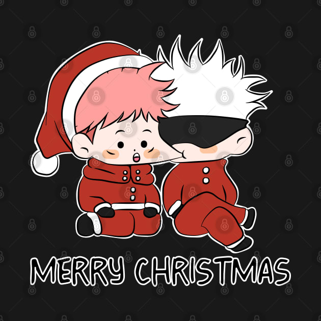 Merry Christmas_Gojo_Itadori_Anime_Manga - Jujutsu Kaisen - Hoodie ...