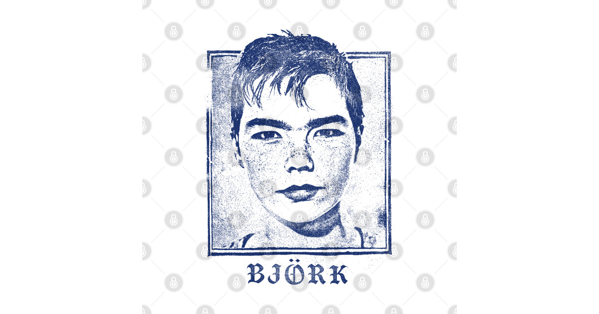 Bjork / Vintage Look Fan Art Design - Bjork - T-Shirt | TeePublic