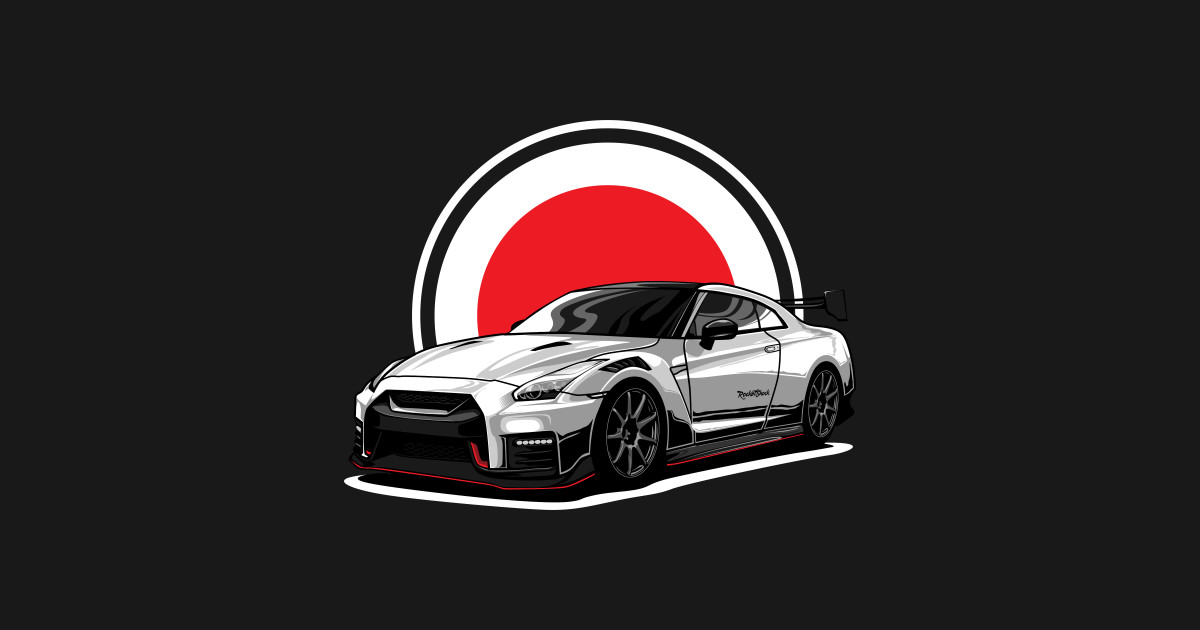 R35 GTR godzilla jdm vector art - Gtr - T-Shirt | TeePublic