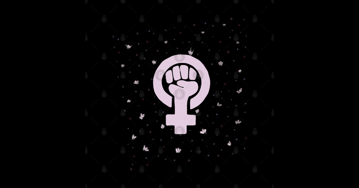 Pretty Pink Feminist Symbol - Feminist Symbol - Posters and Art Prints ...