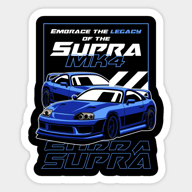 MK4 Street Racing - Supra Mk4 - Sticker | TeePublic