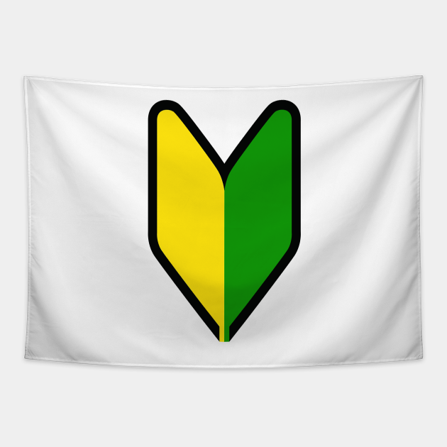 Shoshinsha mark (Learner Driver symbol) - Japan - Tapestry | TeePublic