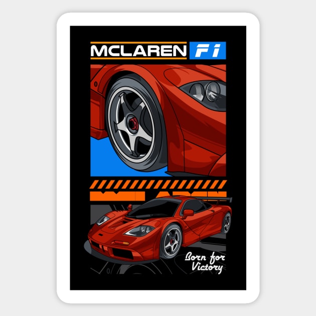 McLaren Racing Car - Mclaren Racing Car - Sticker | TeePublic