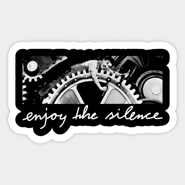 Enjoy the silence - Cinema - Sticker | TeePublic