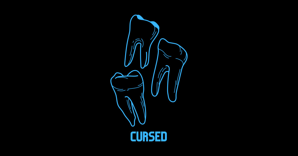Cursed Teeth - Tooth - Sticker | TeePublic