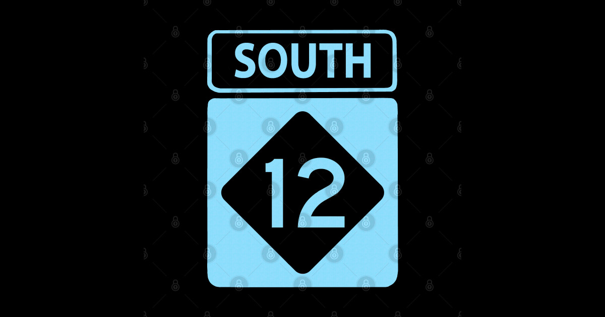 Highway 12 South Aqua - Nc Highway 12 - Sticker | TeePublic
