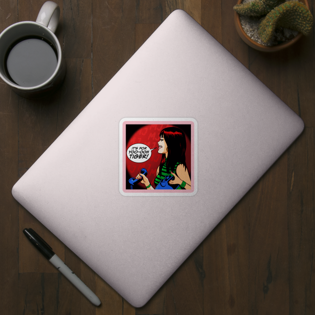 I'TS FOR YOO-OOH! - Comic Book Heroines - Sticker | TeePublic