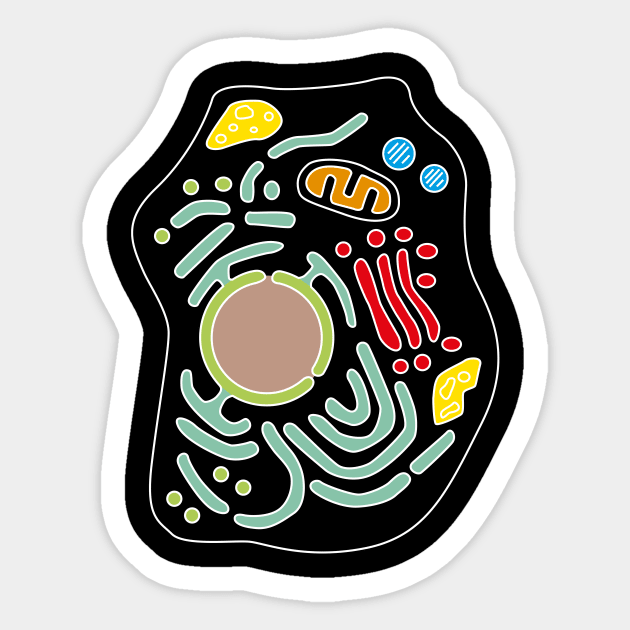Eukaryotic cell - Eukaryotic Cell - Sticker | TeePublic