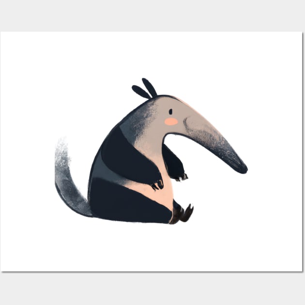 Cute Anteater Drawing - Anteater - Posters and Art Prints | TeePublic
