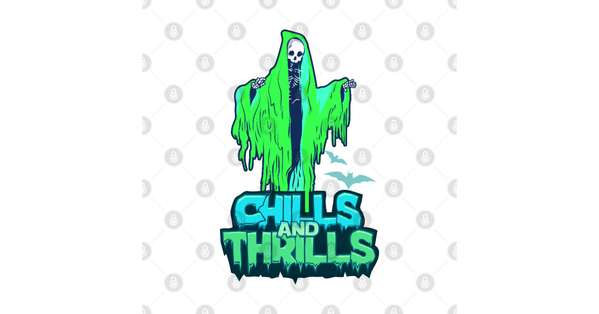 Chills And Thrills Haunted - Halloween! - Halloween - T-Shirt | TeePublic