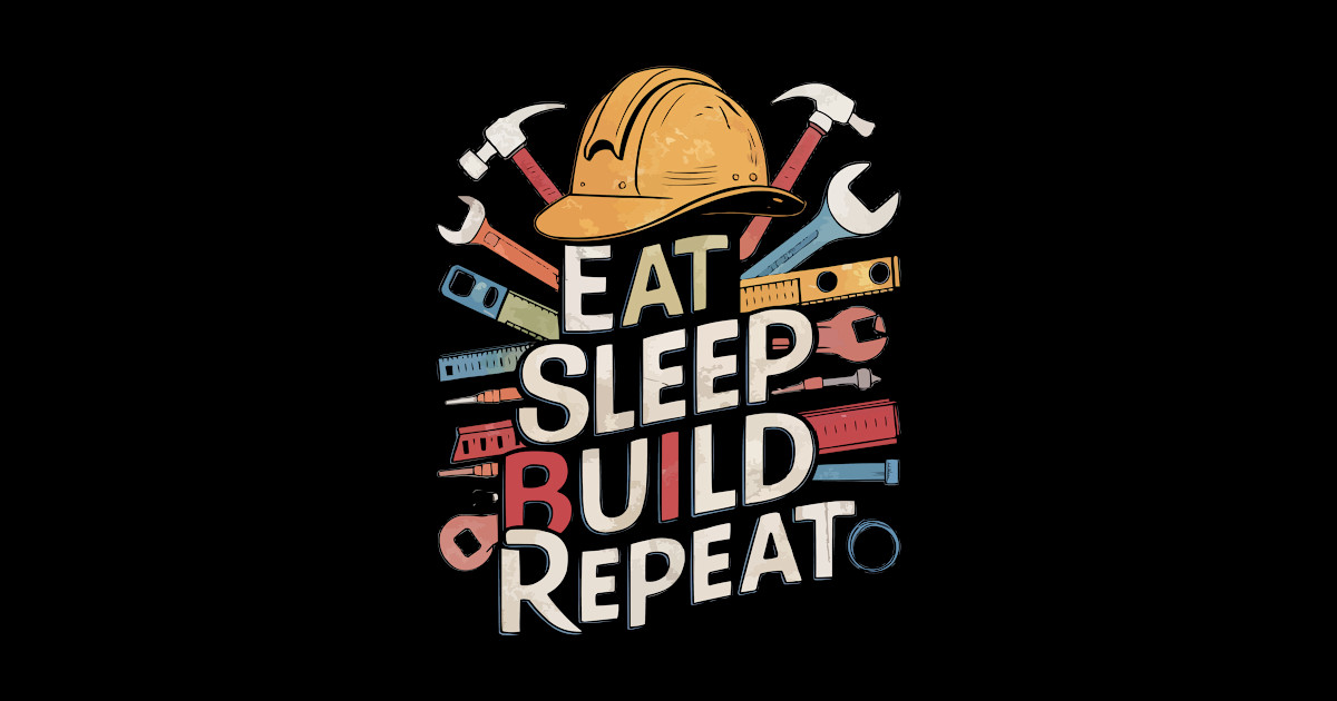 builder build with hat - Builder - Sticker | TeePublic