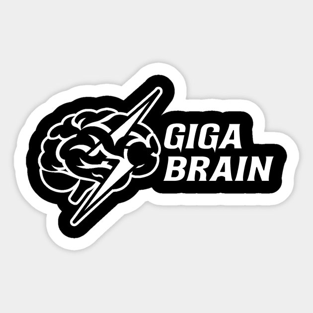 GigaBrain Logo#1 - Gaming - Sticker | TeePublic
