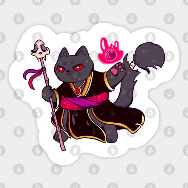 DnD Cats - Warlock - Dnd - Sticker | TeePublic