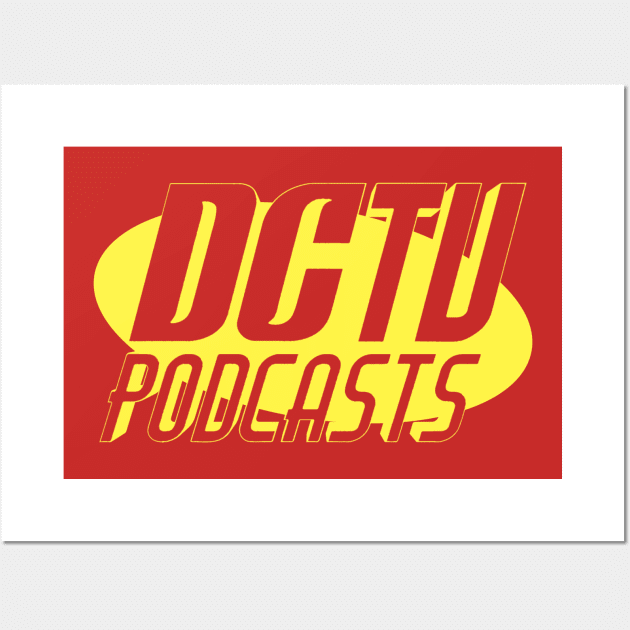 DCTV Logo - Monochrome - Dc Tv Podcast - Posters and Art Prints | TeePublic