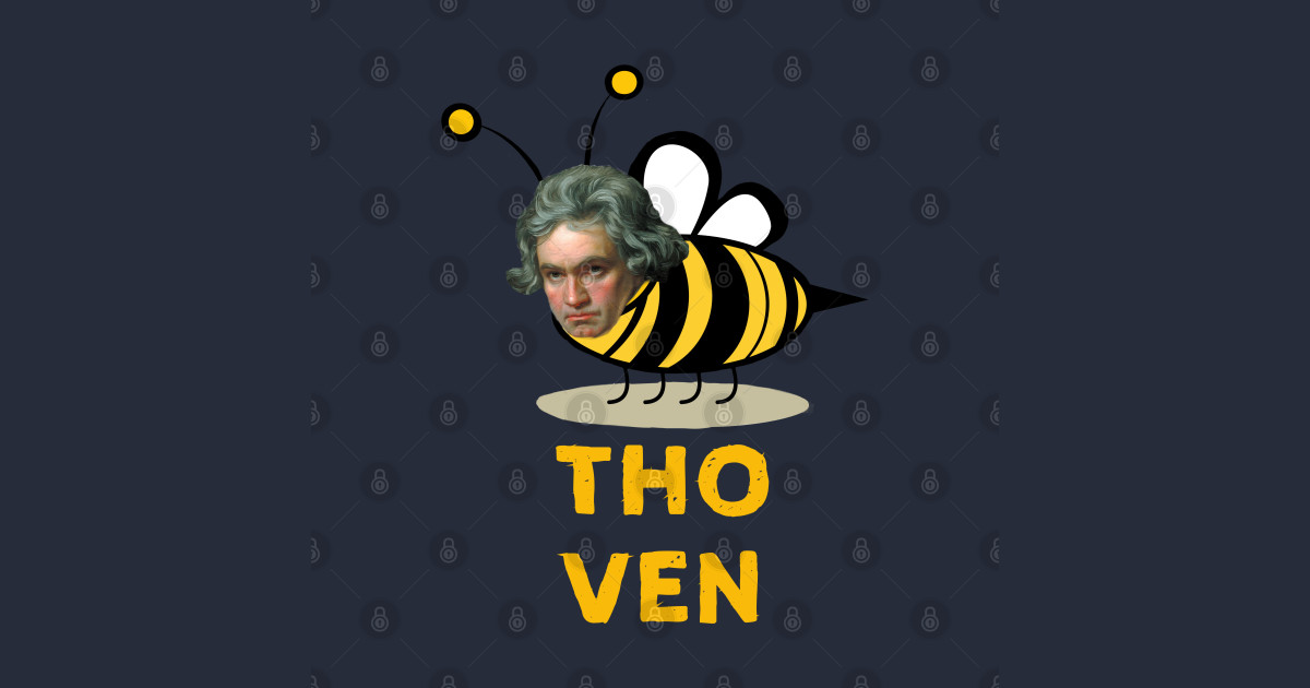 Bee-thoven - Beethoven - T-Shirt | TeePublic