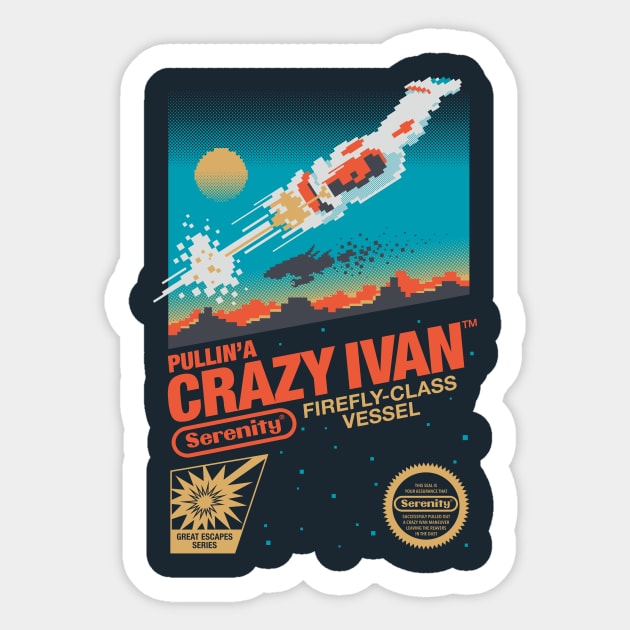 Crazy Ivan - Tv - Sticker | TeePublic