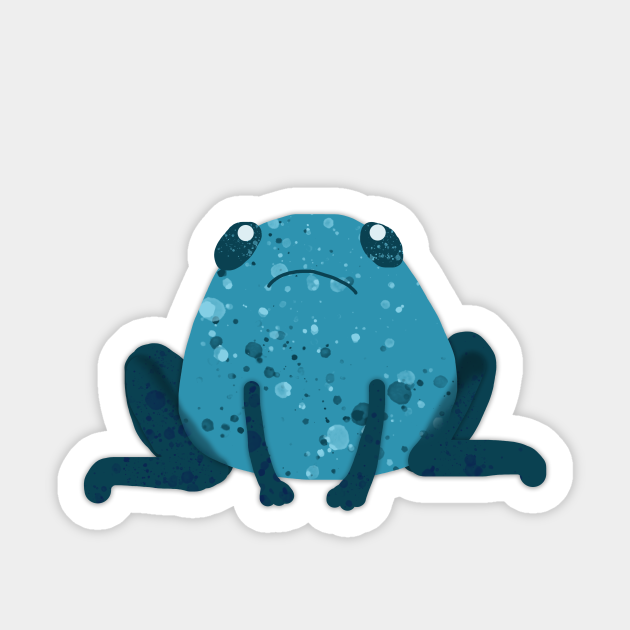 Blueberry Frog - Blueberry - Sticker | TeePublic