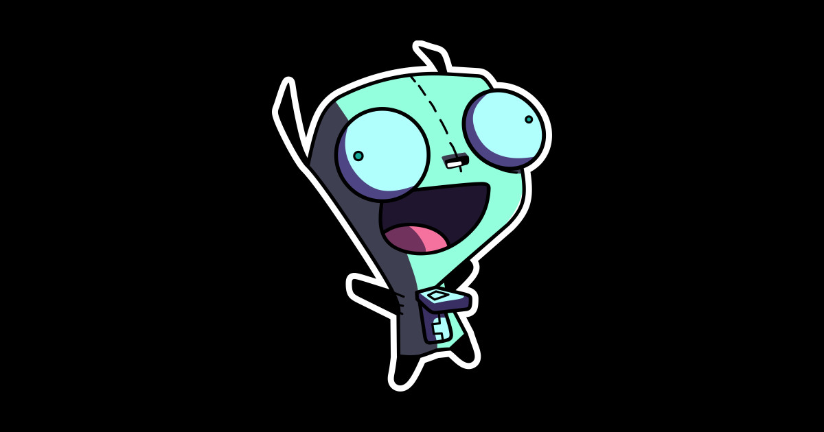 HAPPY GIR - Invader Zim - Sticker | TeePublic