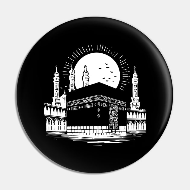 holy kaaba - mecca V3 - Mecca - Pin | TeePublic