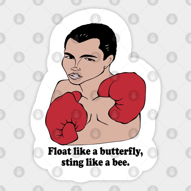 MUHAMMAD ALI FAN ART!! - Muhammad Ali - Sticker | TeePublic