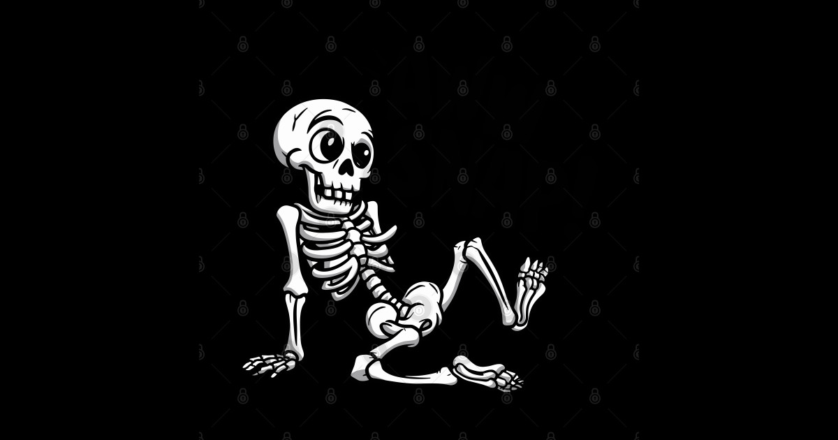 Aww Snap Playful Cartoon Skeleton Pose - Aww Snap - Posters and Art ...